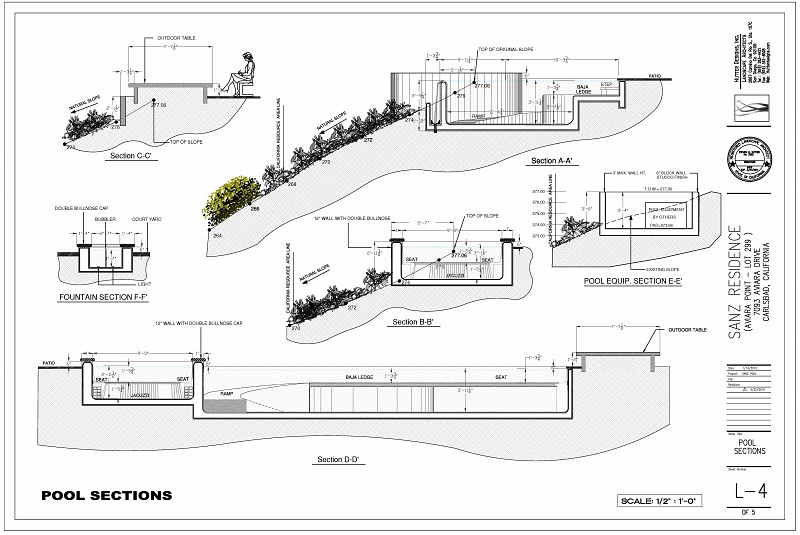 Drawing Samples - Hutter Designs LLC - Landscape Architects San Diego